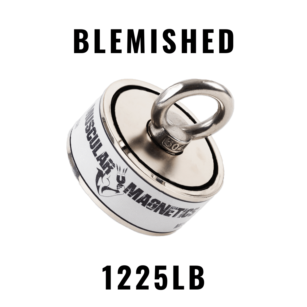 BLEMISHED 1225LB DOUBLE SIDED FISHING MAGNET | Fishing Magnets For All Ages